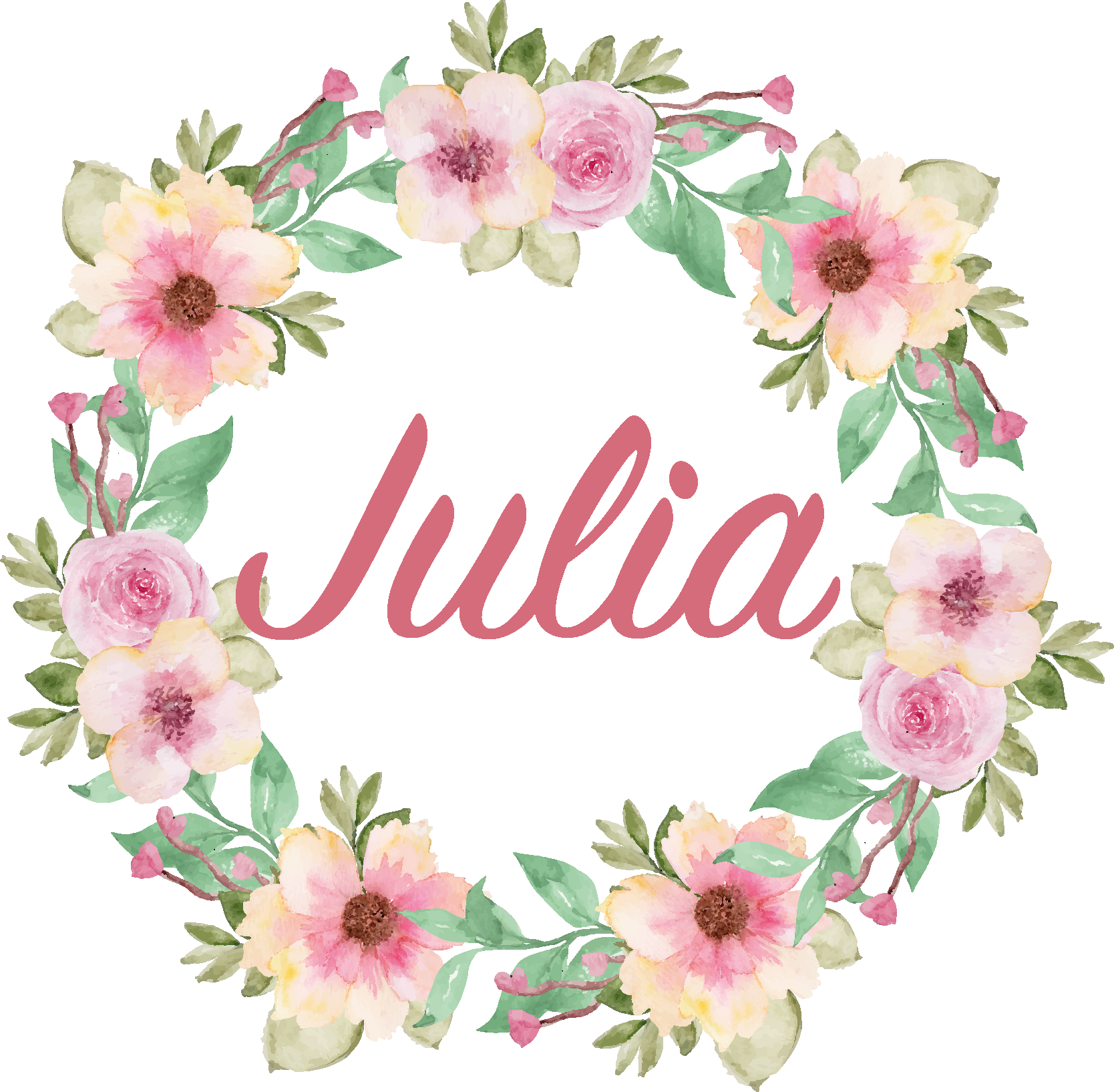 Camisetas Con Nombre Flores De Primavera