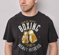 Boxing t-shirt heavy hitters - TenStickers