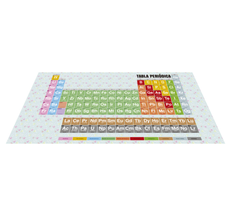 Periodic table kids vinyl carpet - TenStickers