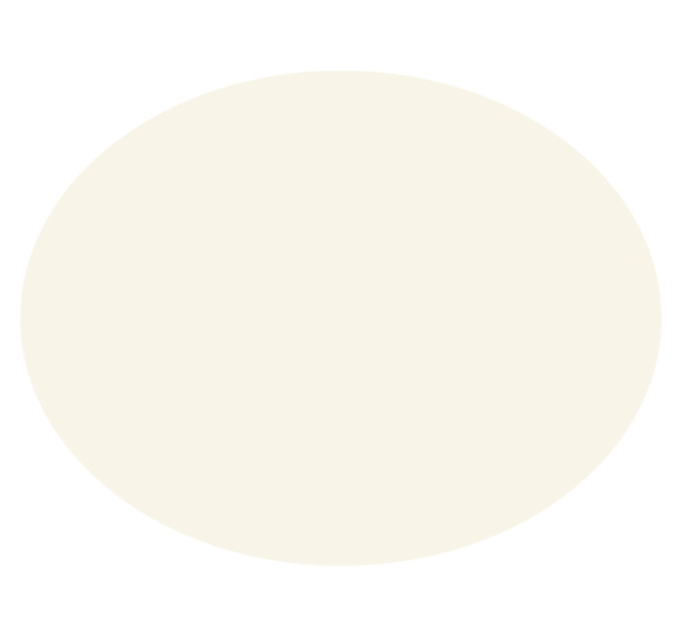 Alfombra vinílica redonda crema suave