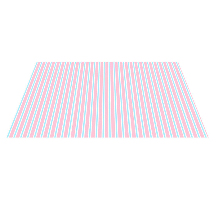 Alfombra vinílica rayas patrón pastel