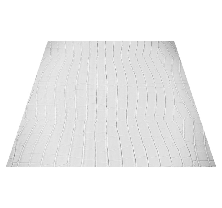Tapis vinyle texture finition blanche texturée