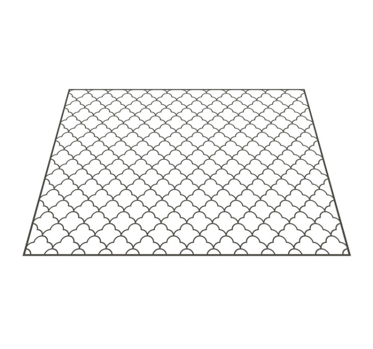 Lattice Pattern Overlay geometric rug