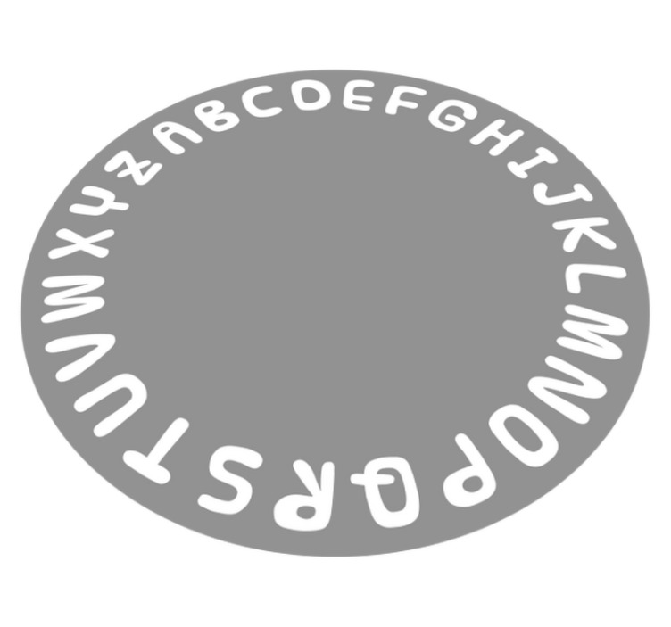 Alphabet Circle abc carpet