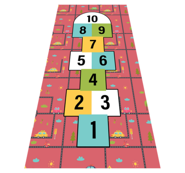 Hopscotch Playtime game rug