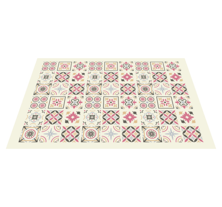 "Nicolle" collage tile carpet - TenStickers