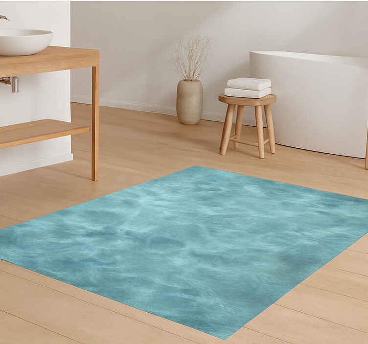 Water effect design blue rug