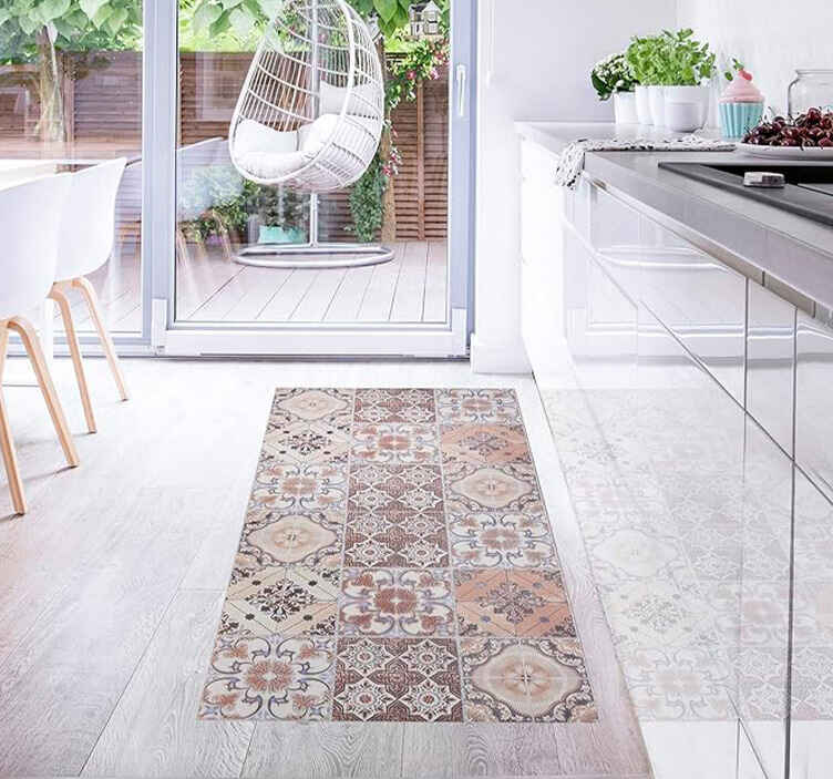 Rust Baroni Kitchen tile carpet