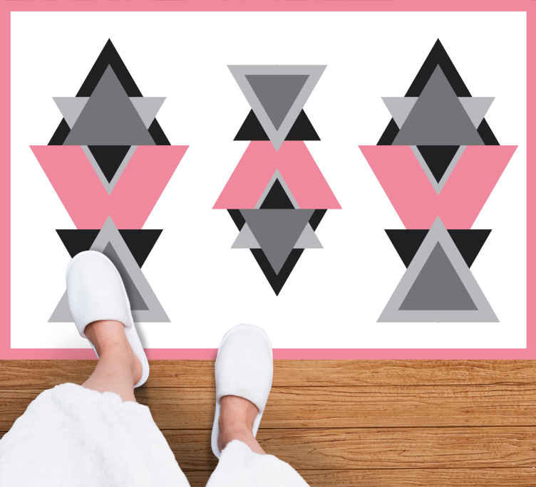 Triangular Shapes Blend geometric rug