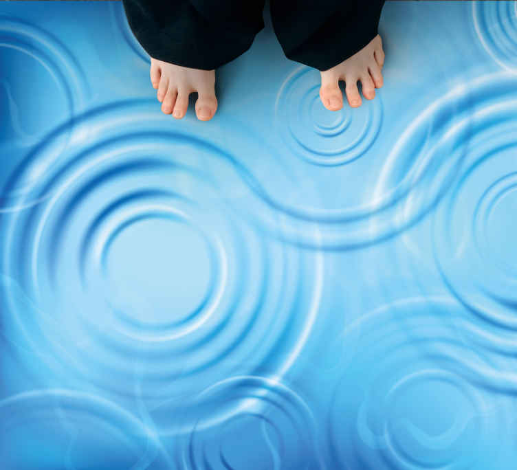 Water Ripples Effect texture rug