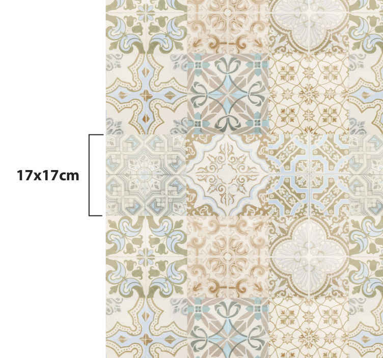 Old relic spanish style vinyl rug - TenStickers