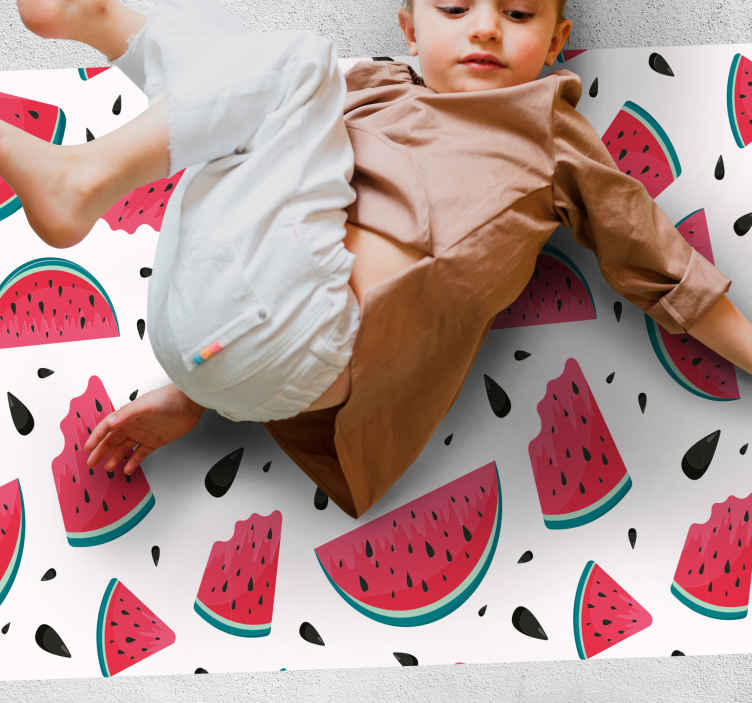Watermelon Slice Spread kids carpet