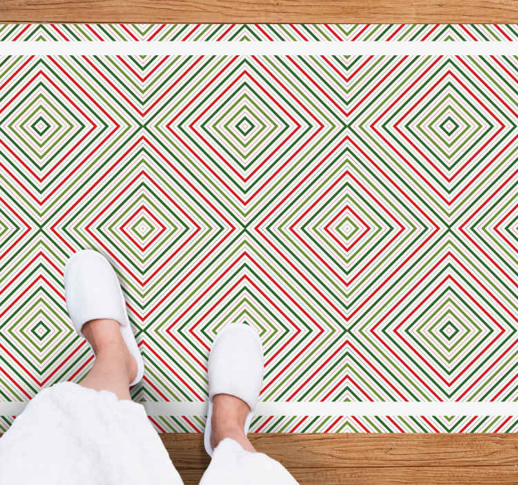 Geometric Diamond Pattern geometric rug