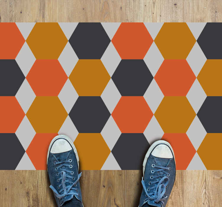 Hexagonal Pattern geometric rug