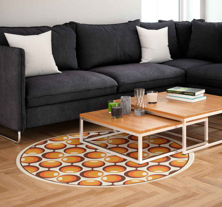 Tapis géométrique Semi oblong shape design - TenStickers