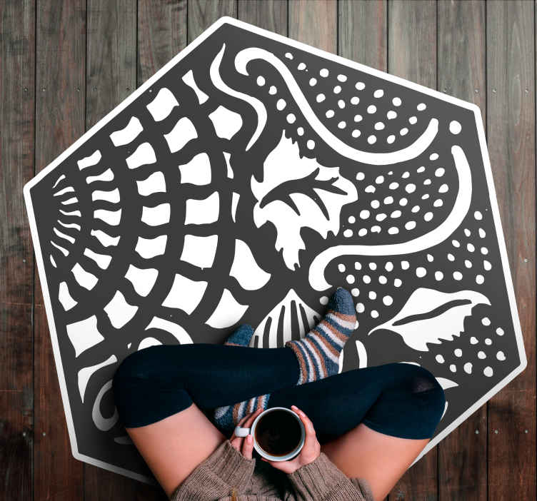 Alfombra vinilo hidráulica Panot Hexagonal - TenVinilo