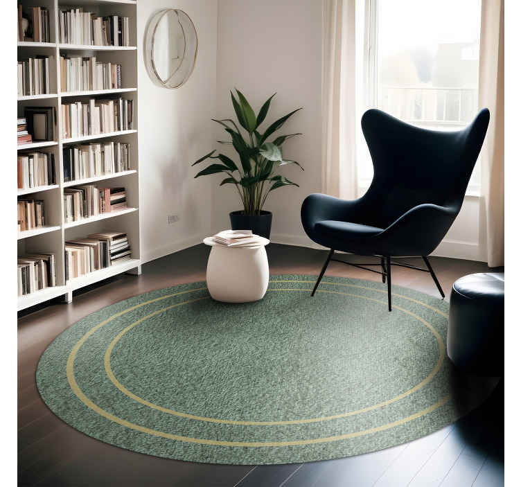Circular Minimal Design minimalistic rug