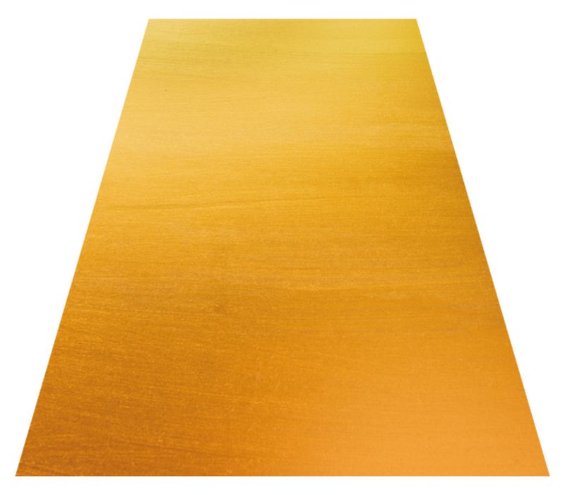 Ombré-effect vinyl tapijt geel