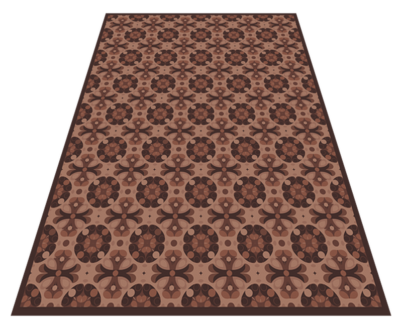 mocha mousse Vinylmatta kakeleffekt