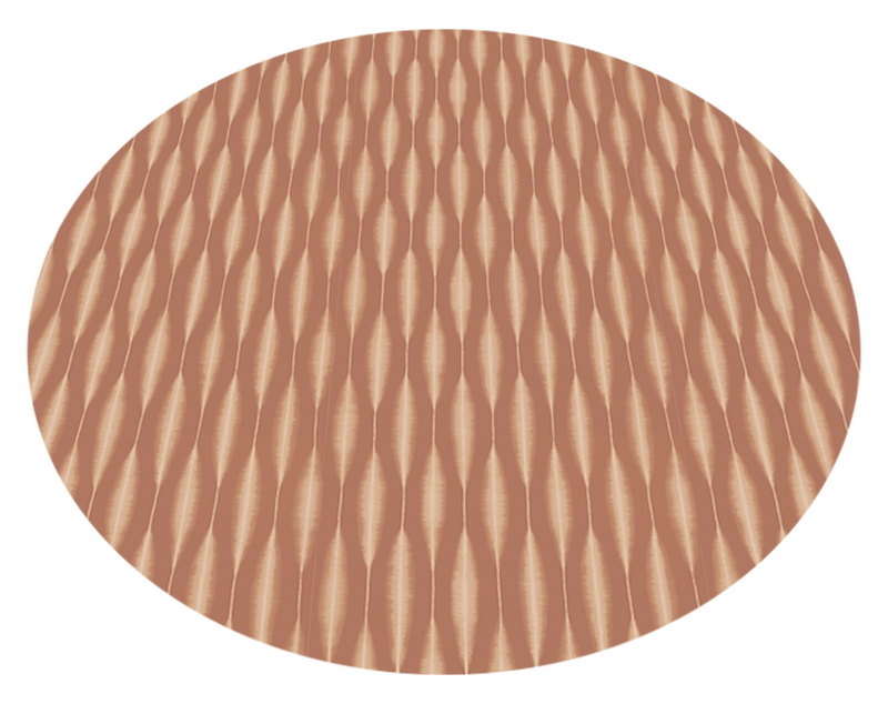 Tapis vinyle design moderne mousse moka ikat kasuri