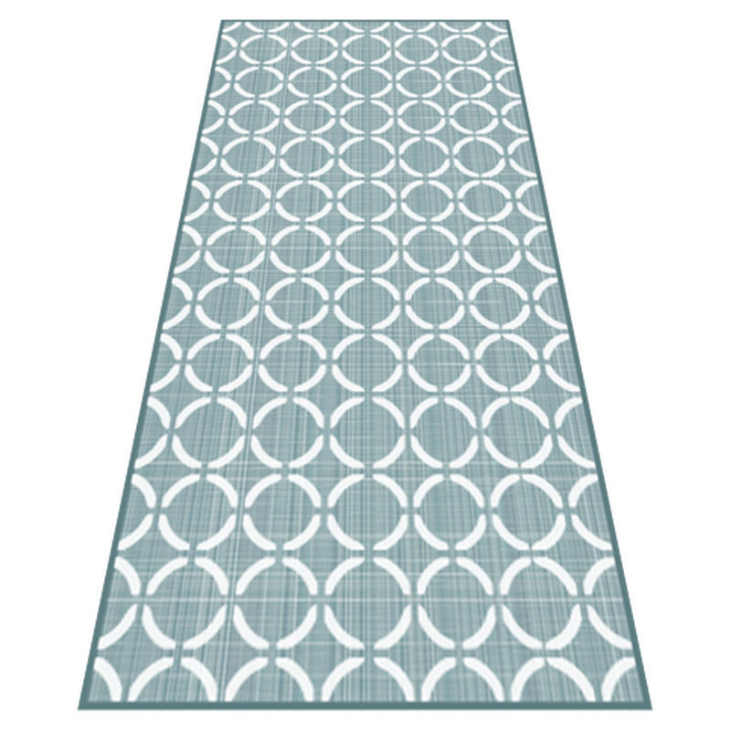 Covor de vinil pentru bucătărie verde în stil vechi