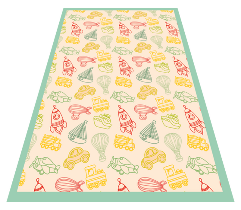 Tapete viny cartoon espaço infantil - TenStickers