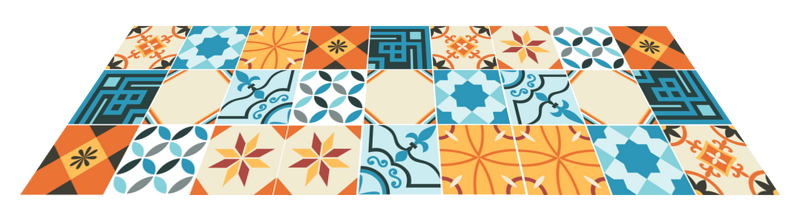 Variety tile mat - TenStickers