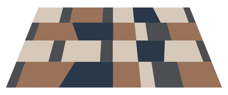 Abstract modern tile geometric carpets - TenStickers