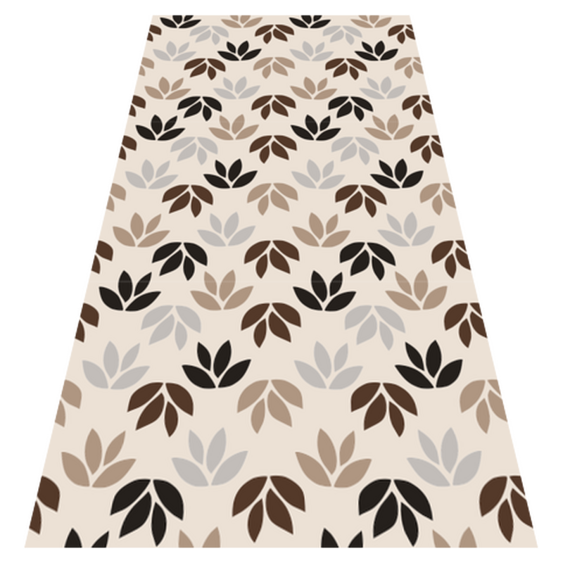 Floral Pattern Theme flower vinyl rug