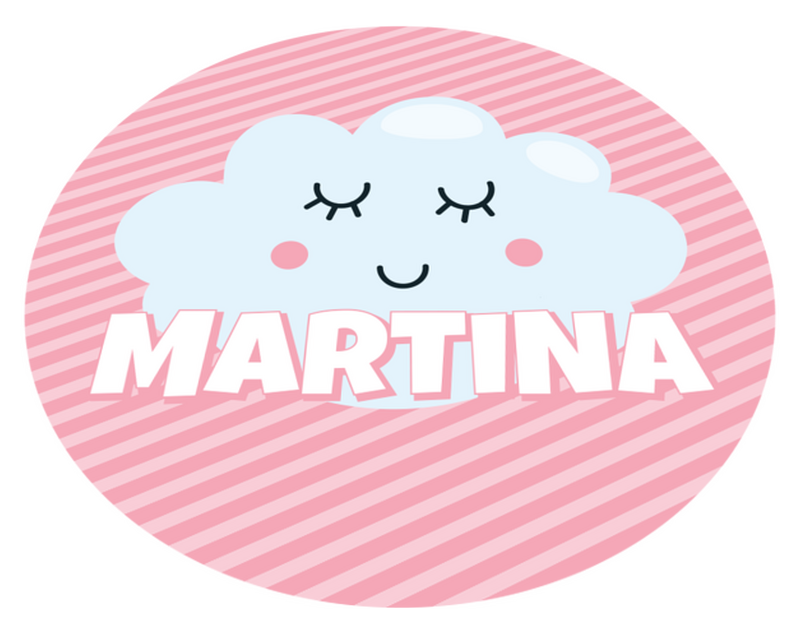 Cute Cloud Design custom vinyl carpet