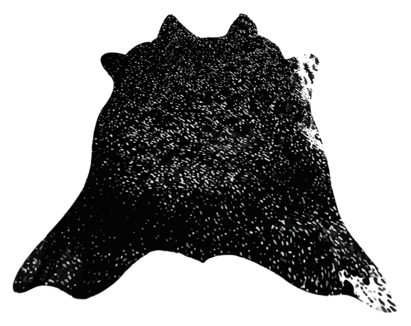 Alfombra vinílica animal print piel moteada de negro