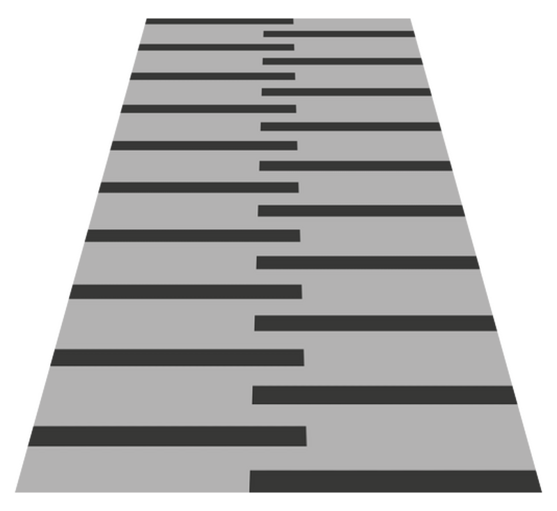 Nordisk stil hvit tiger nordisk stil vinyl teppe - Tenstickers