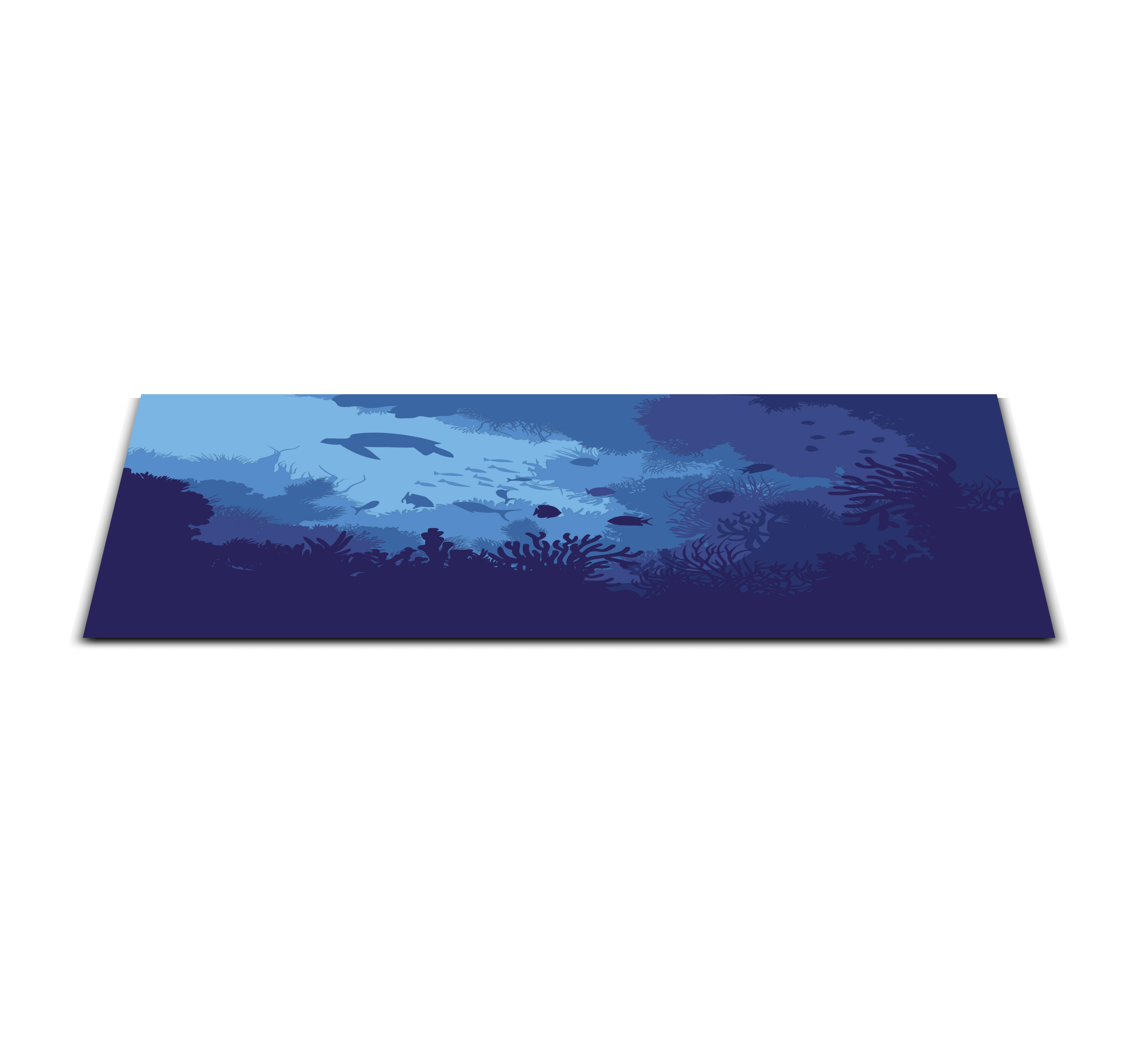 Under vann liv hav natur vinyl teppe - Tenstickers Under vann liv hav natur vinyl teppe - Tenstickers