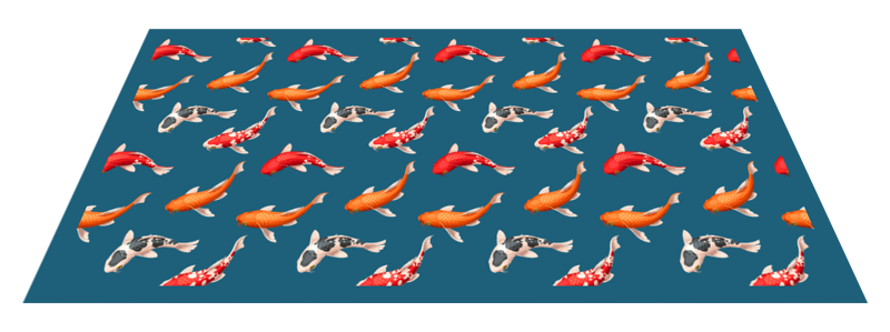 Koi Fish Pattern nature rug