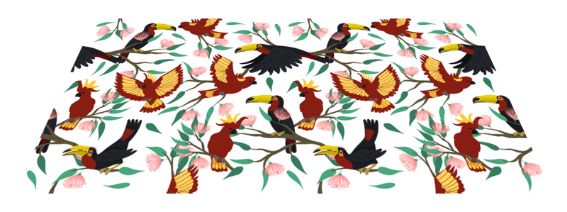 Leteće papige i tukani prostirka za životinje - TenStickers