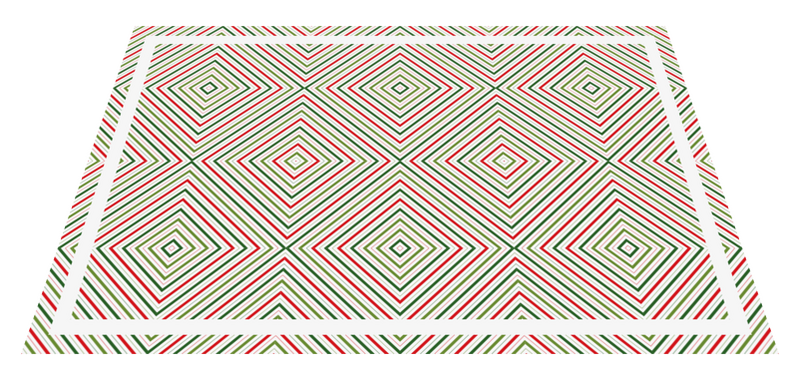 Geometric Diamond Pattern geometric rug