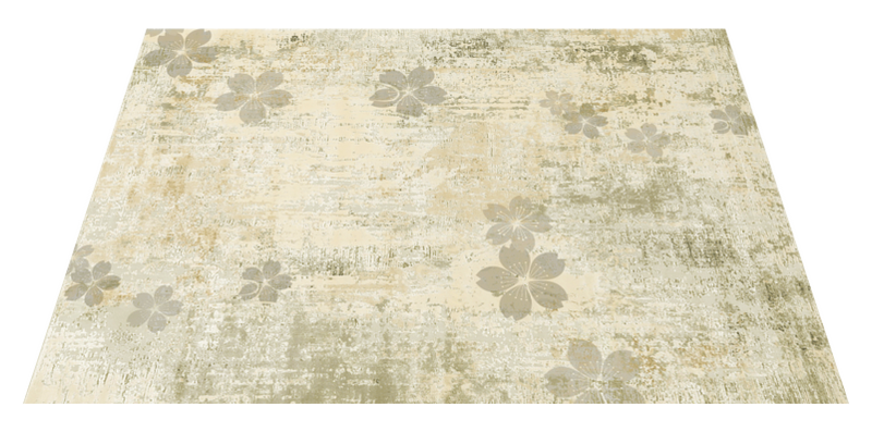 Hienovarainen kukkainen eleganssi olohuoneen vinyylimatto