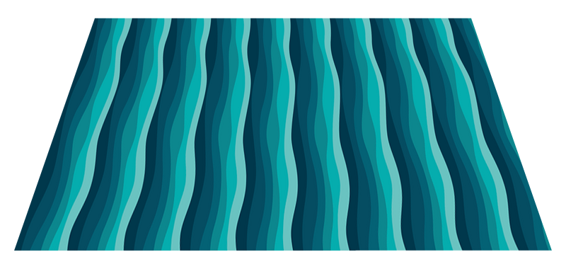 Serene Wave Pattern minimalistic rug