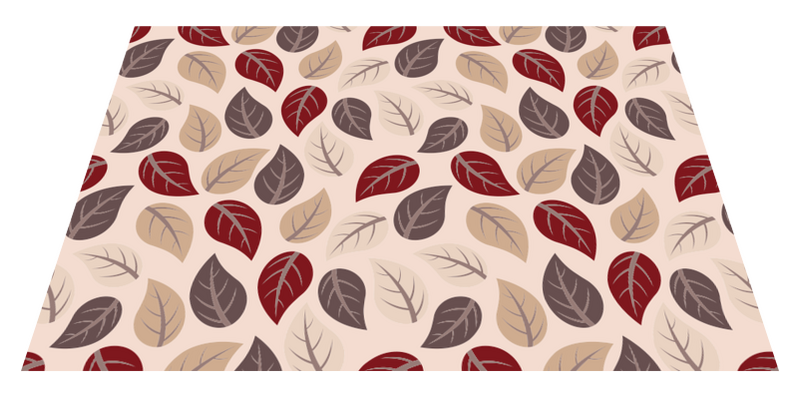 Autumn leaf pattern floral vinyl rug - TenStickers