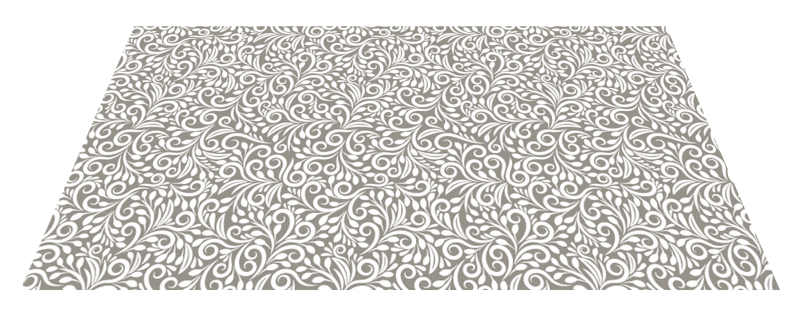 Grijs doodle patroon Keuken vinyl tapijt - TenStickers