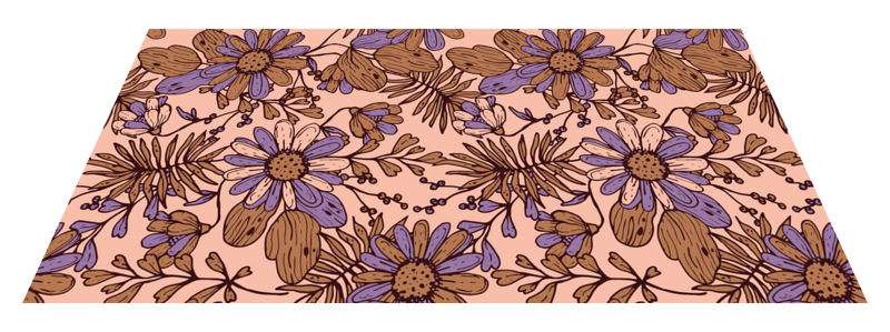 Botanical Floral Pattern flower rug