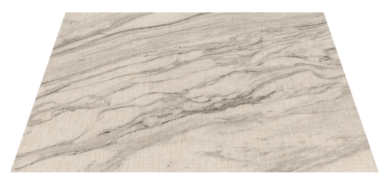 Ivory shades with black details marble rug