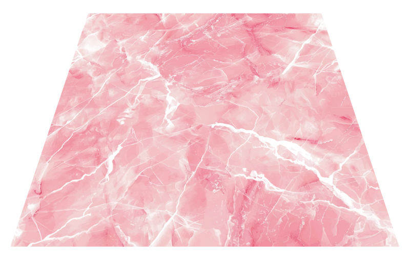 Tapis vinyle marbre teinte rose pastel