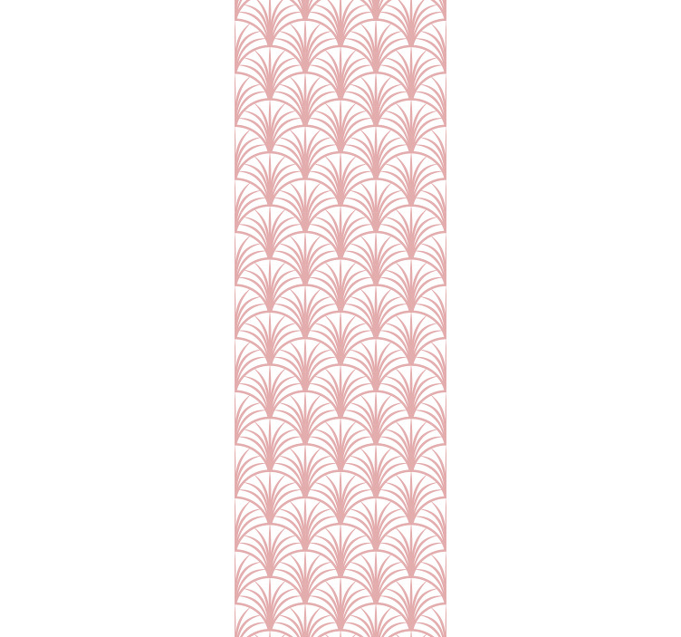 Pink fan patterns modern wallpaper