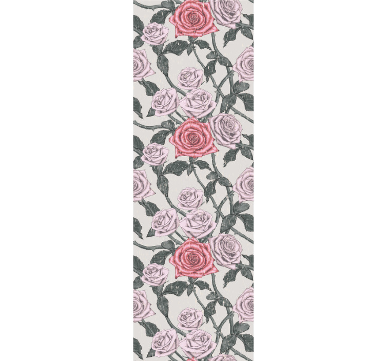 Rose Vine Pattern flowers wallpaper
