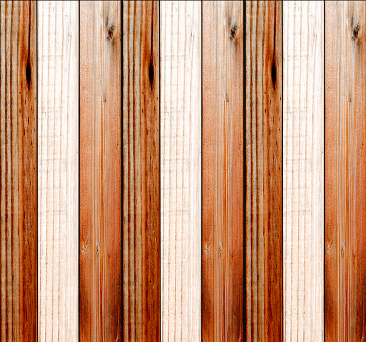 Behang hout wit bruin houtplanken - TenStickers