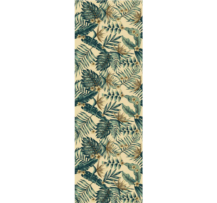 Tropiska blad natur tapeter - Tenstickers