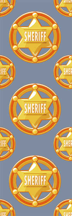 Sheriff badge pattern personalized wallpaper