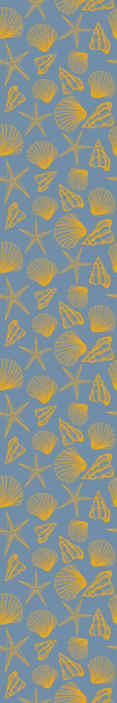 Nautical shell patterns custom wallpaper
