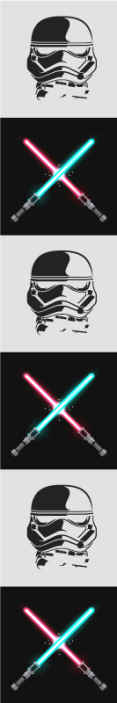 Star Wars Border Pattern Kids Wallpaper - TenStickers